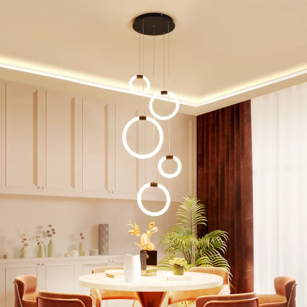 Modern Round Design Staircase Chandelier - ChicksLoft
