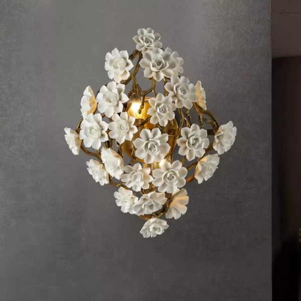 Flower Design Bloom Wall Lamp | chicksloft