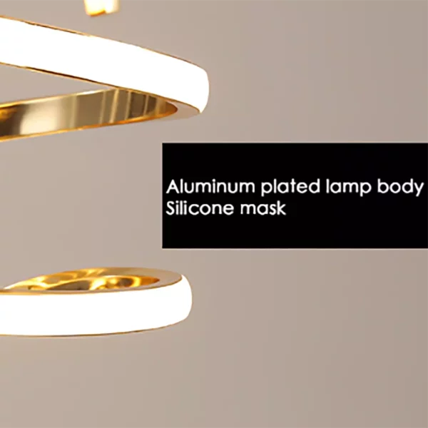 Modern Gold Plating LED Pendant Lamp | chicksloft