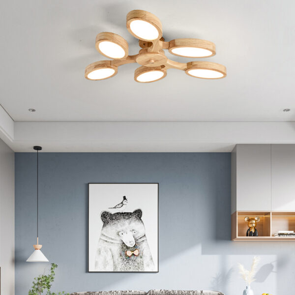 Wooden Tree Design LED Ceiling Lamp | chicksloft