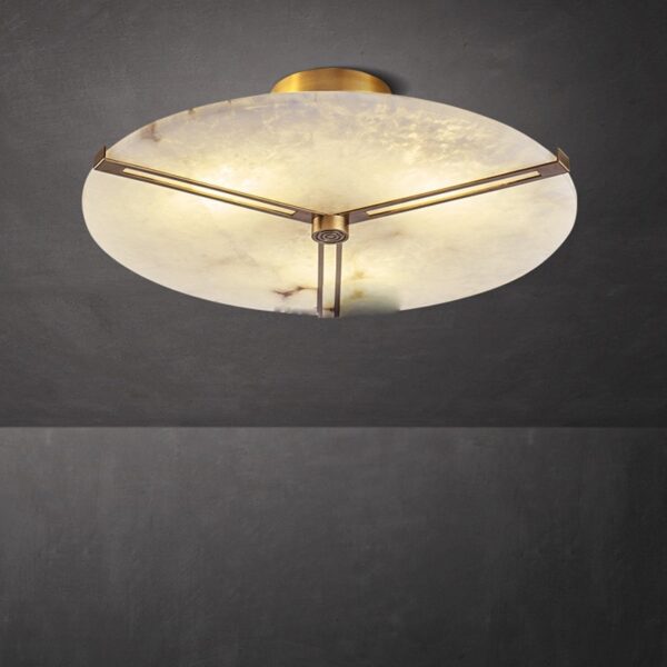 Round Shape Marble Ceiling Light | chicksloft