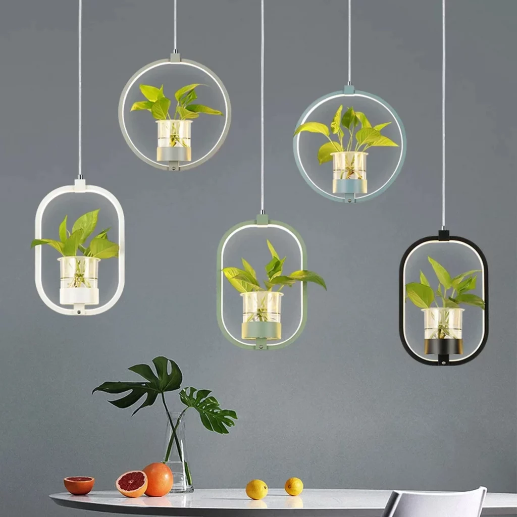 Colorful Plant Pot Pendant Light - ChicksLoft