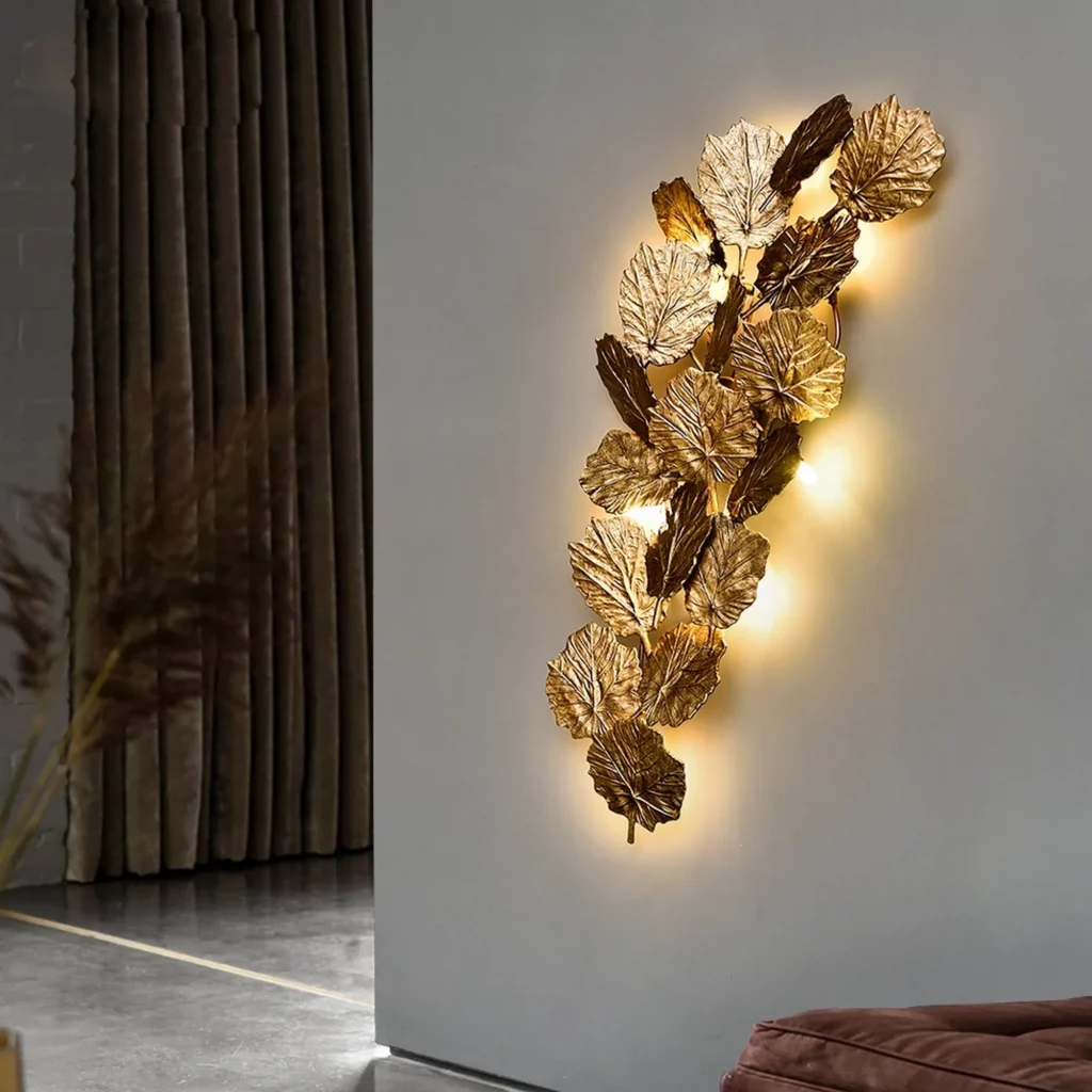 Luxury Leaf Design LED Wall Lamp - ChicksLoft